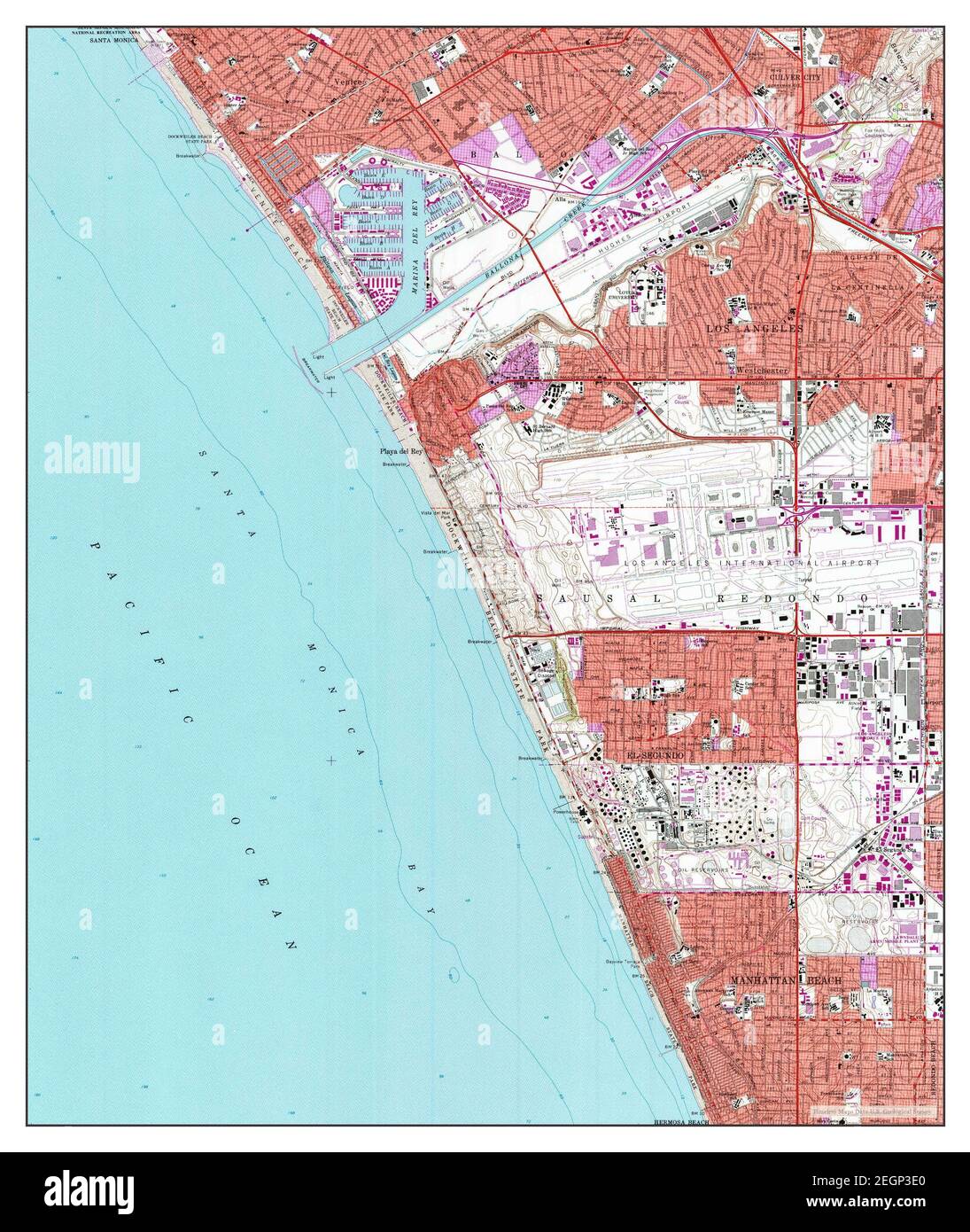 Venice, California, map 1964, 1:24000, United States of America by ...