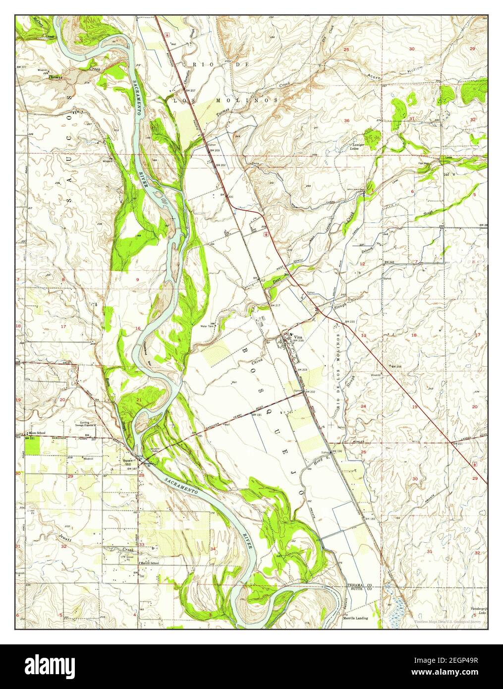 Mapa De Vina, California