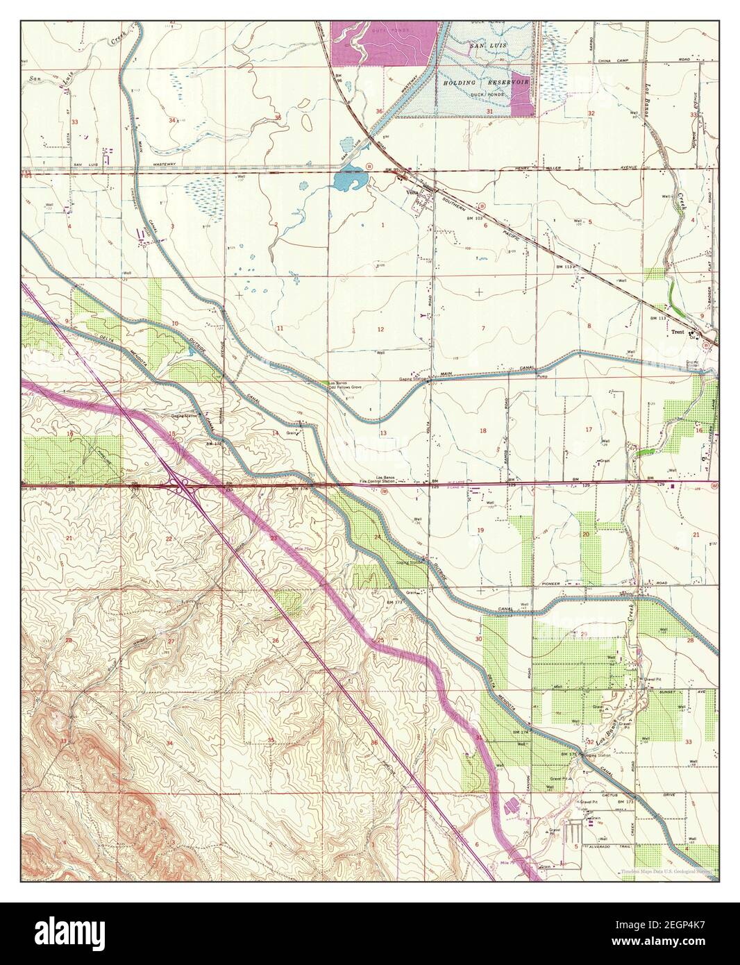 California map 1960 hi-res stock photography and images - Alamy