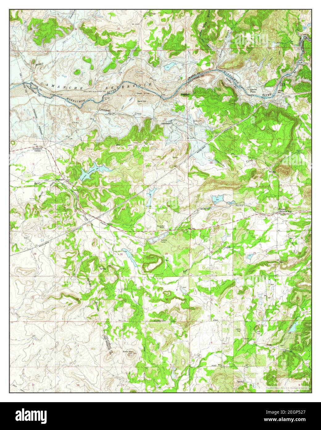 Wallace, California, map 1962, 1:24000, United States of America by ...
