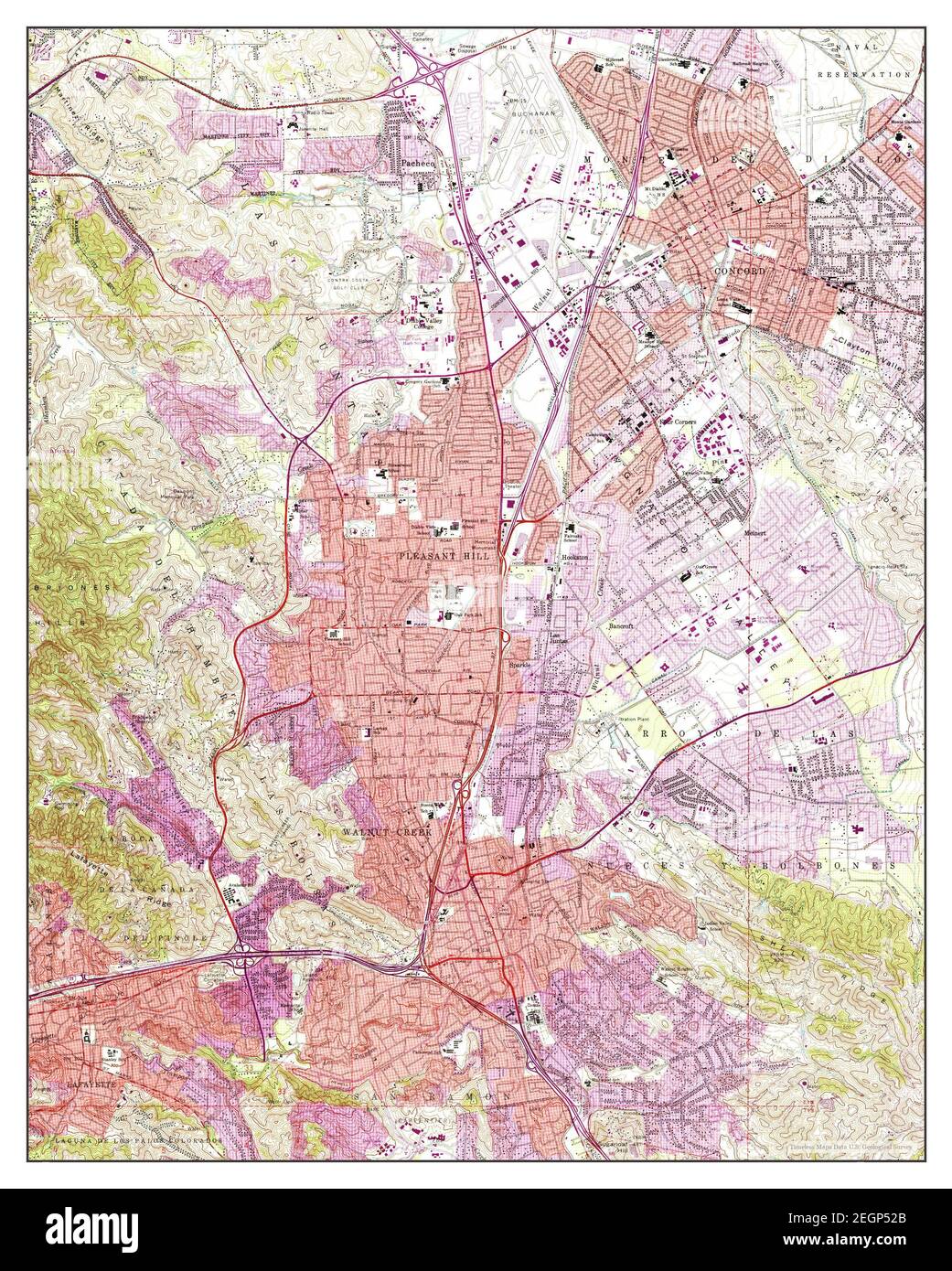 Walnut Creek, California, map 1959, 1:24000, United States of America ...