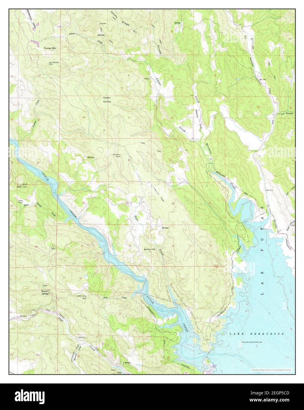 Walter Springs, California, map 1959, 1:24000, United States of America ...