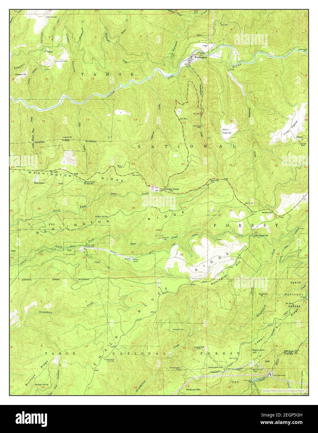 Washington, California, map 1950, 1:24000, United States of America by ...