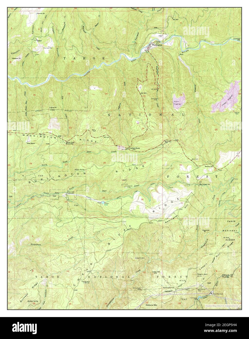 Washington, California, map 1950, 1:24000, United States of America by ...