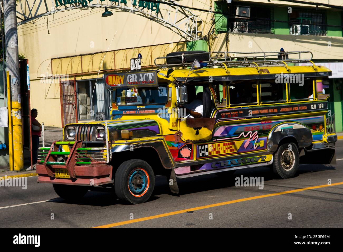 Colorful jeepneys in Cebu, The Philippines Stock Photo - Alamy
