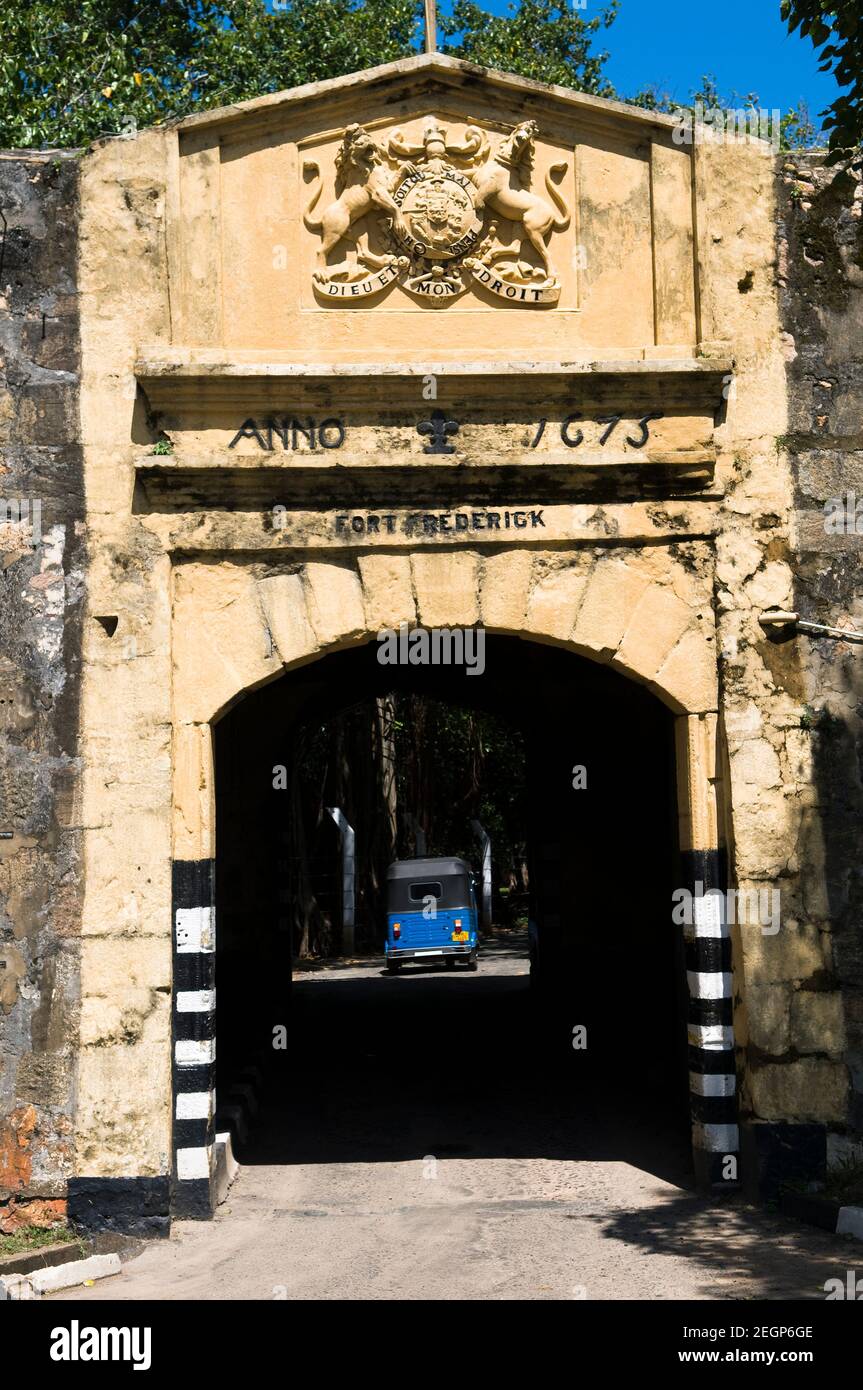 Entrance to Fort Frederick in Trincomalee, Sri Lanka Stock Photo - Alamy
