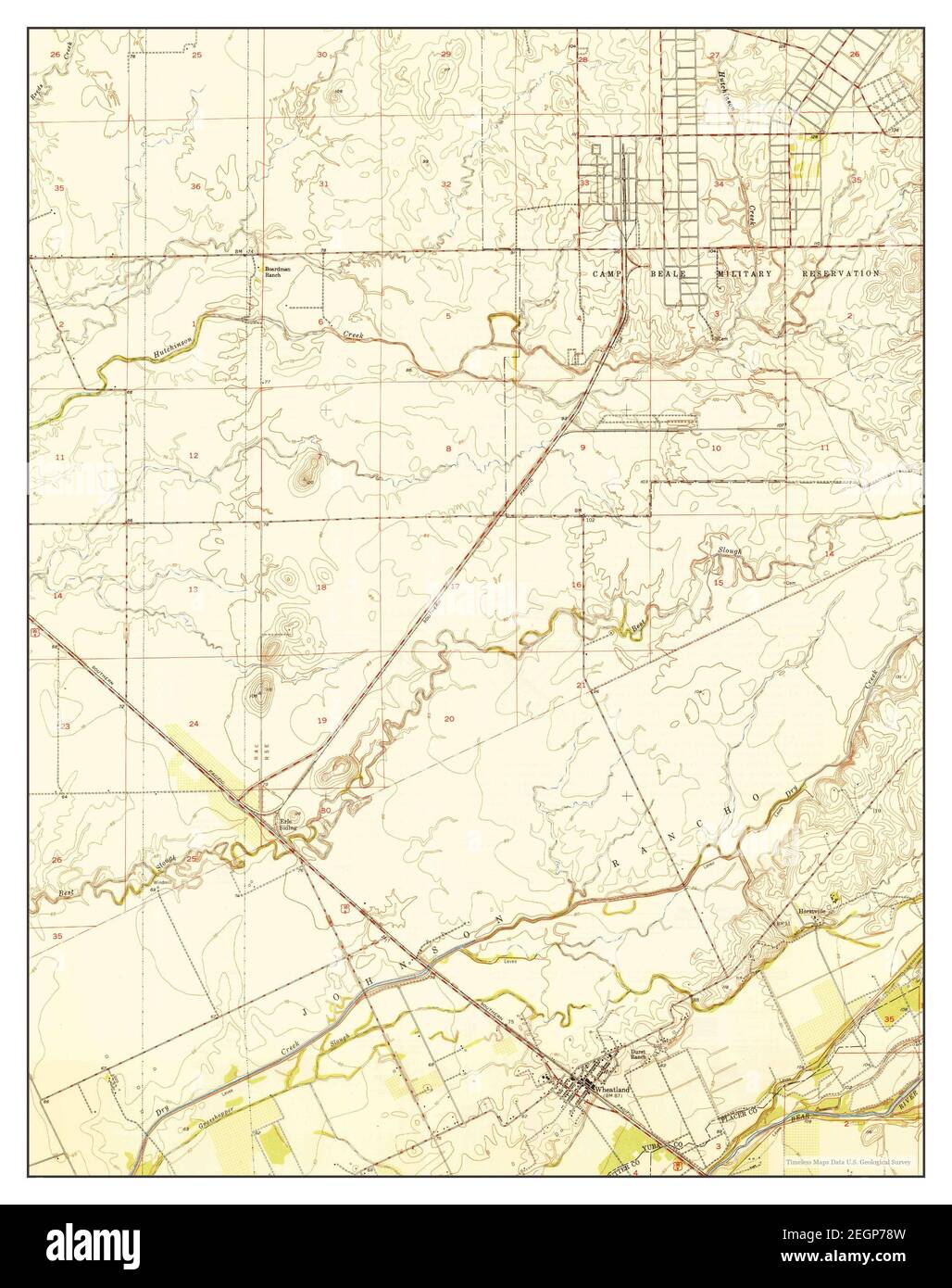 Wheatland, California, map 1949, 1:24000, United States of America by ...