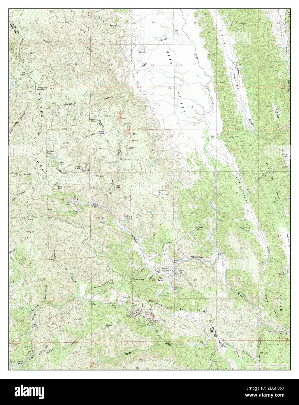 Wilbur Springs, California, map 1991, 1:24000, United States of America ...