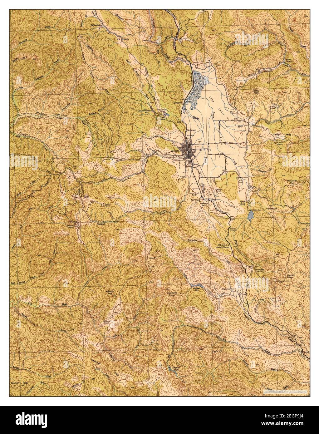 Willits map hi-res stock photography and images - Alamy