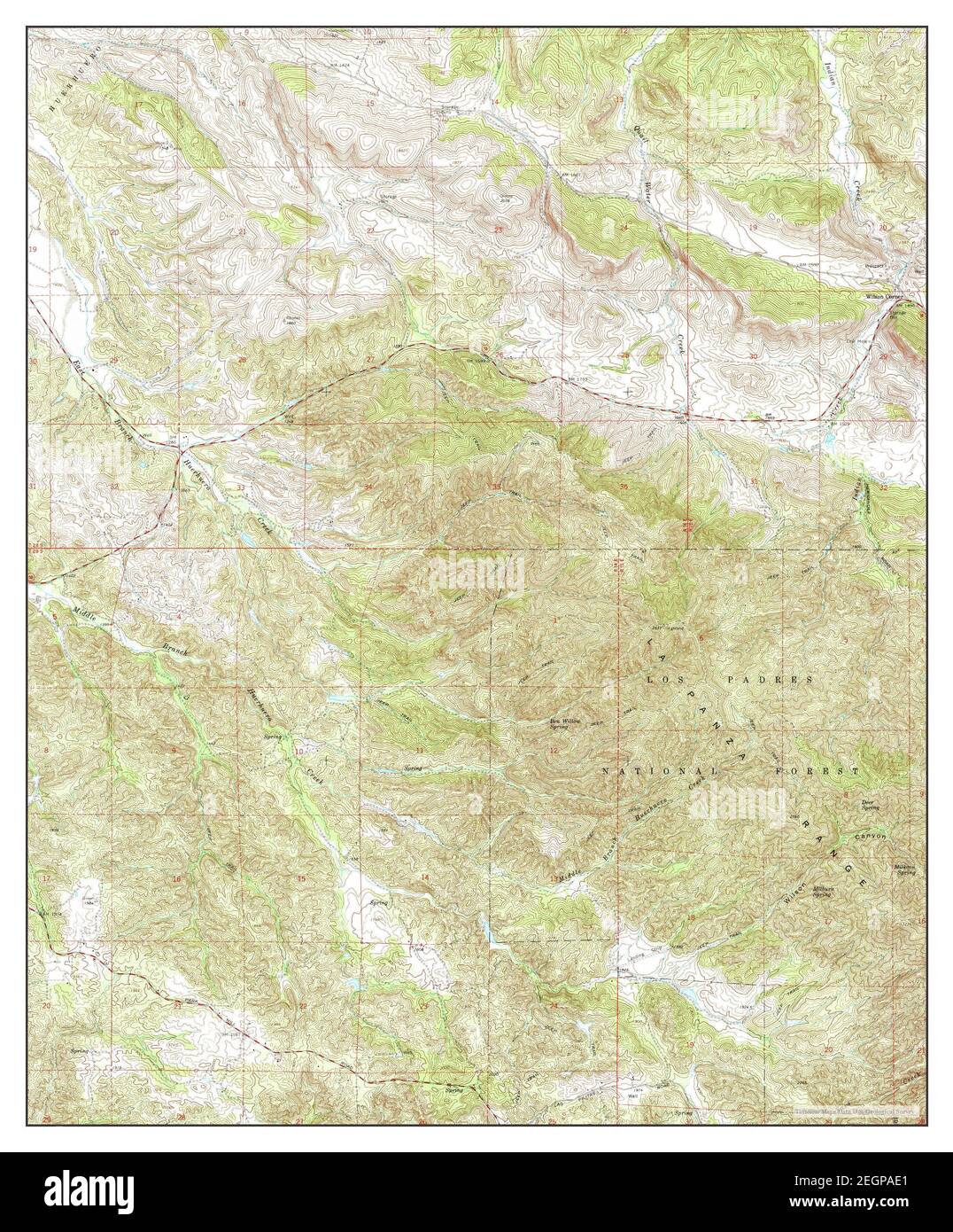Wilson Corner, California, map 1966, 1:24000, United States of America ...