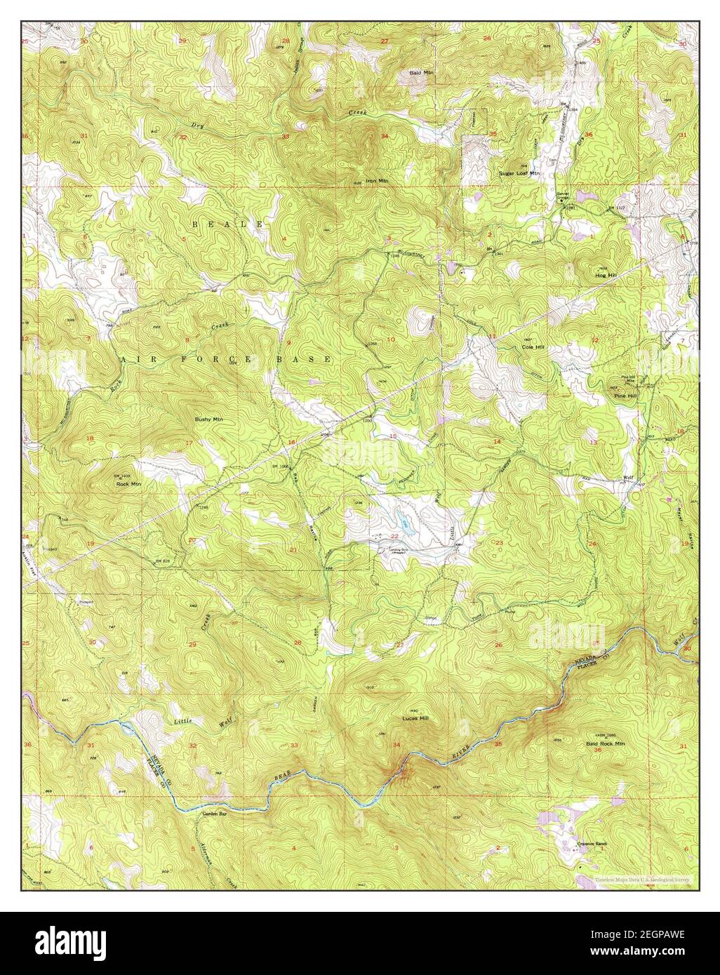 Wolf, California, map 1949, 1:24000, United States of America by ...