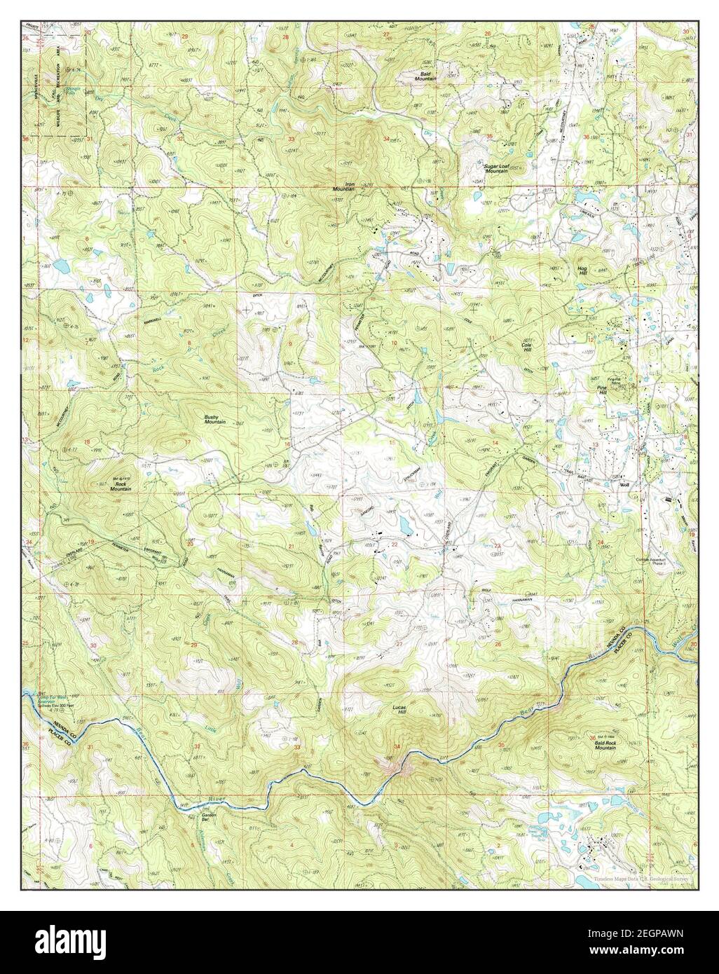 Wolf, California, map 1995, 1:24000, United States of America by ...