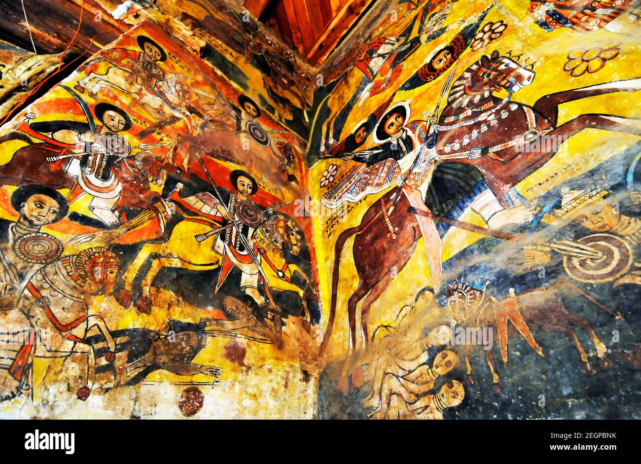 The well preserved murals of the Abreha and Atsbeha Church in the ...