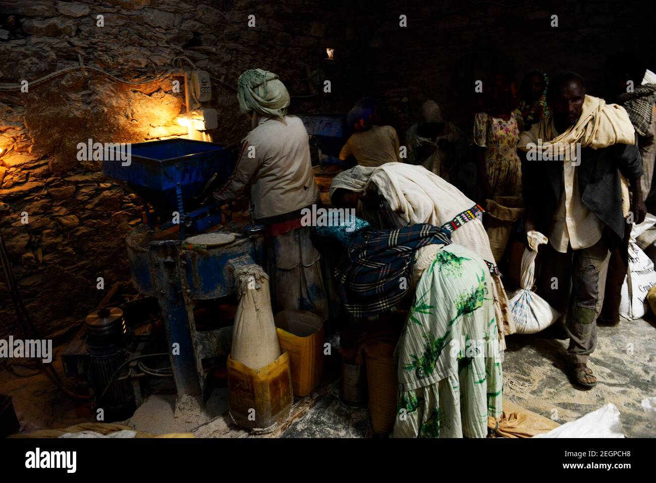 Village milling station hi-res stock photography and images - Alamy