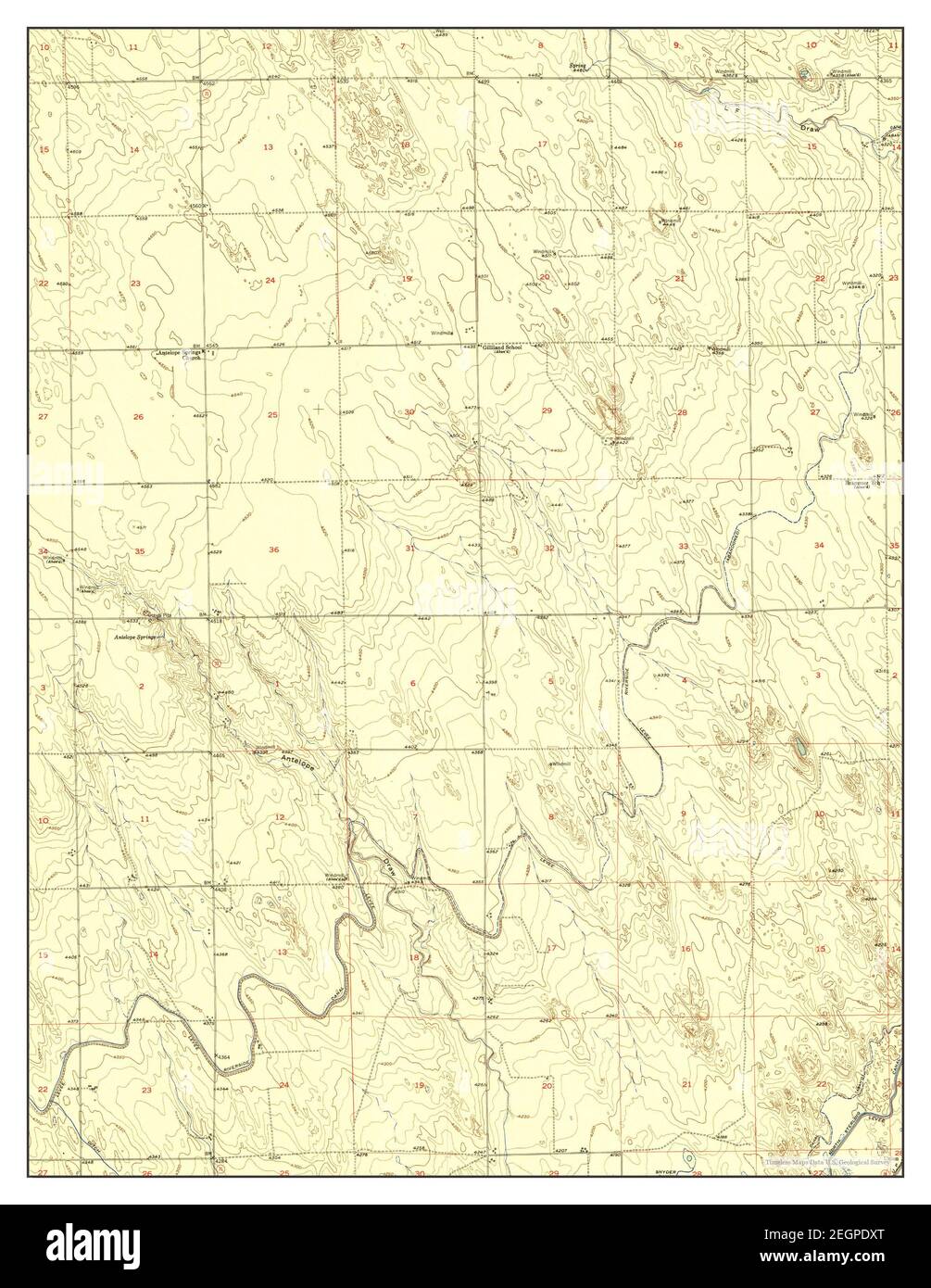 Antelope Old Map High Resolution Stock Photography and Images - Alamy