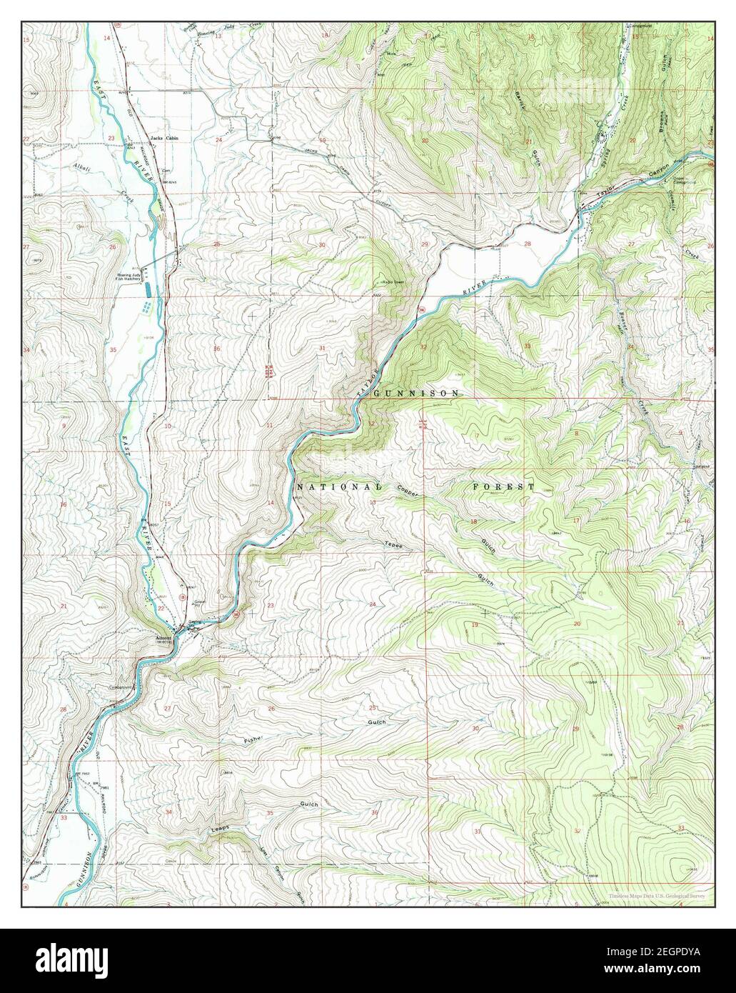 Almont, Colorado, map 1964, 1:24000, United States of America by ...