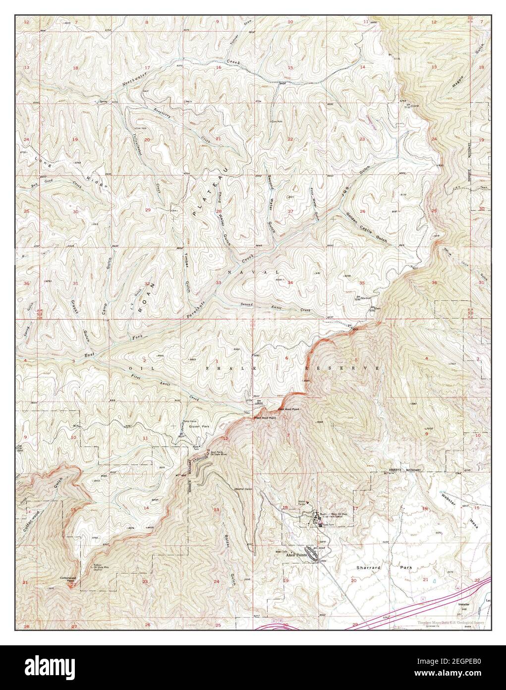 Anvil Points, Colorado, map 1952, 1:24000, United States of America by ...