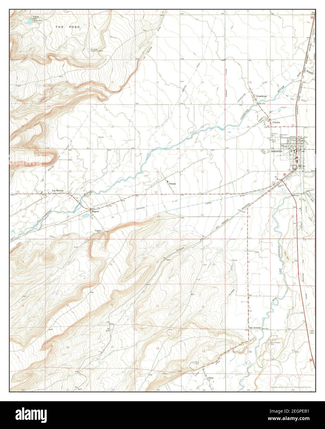 Antonito, Colorado, map 1967, 1:24000, United States of America by ...