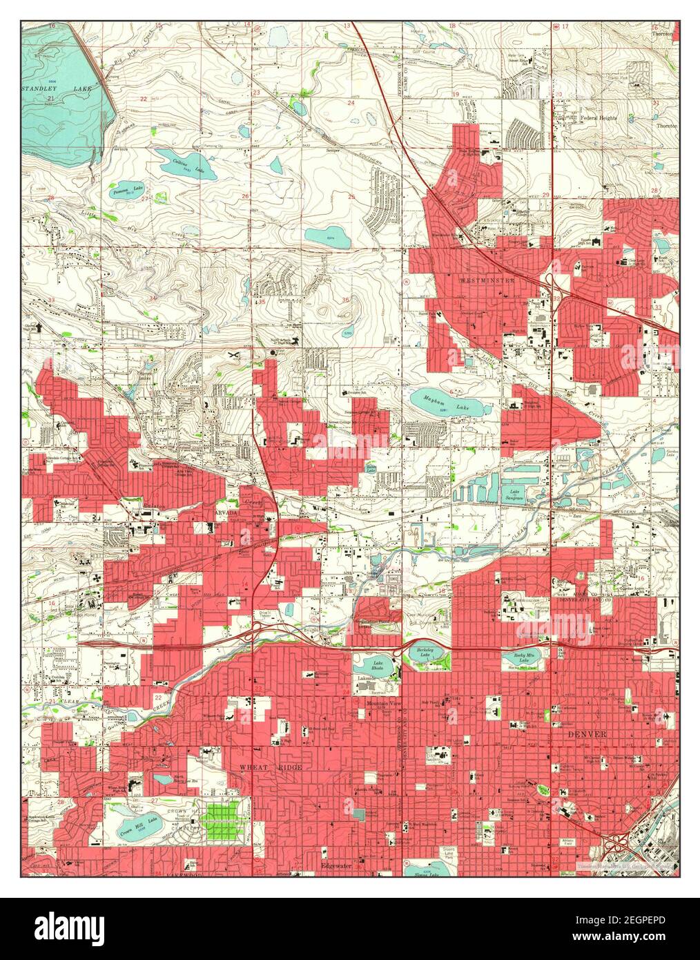 Arvada, Colorado, map 1965, 1:24000, United States of America by ...