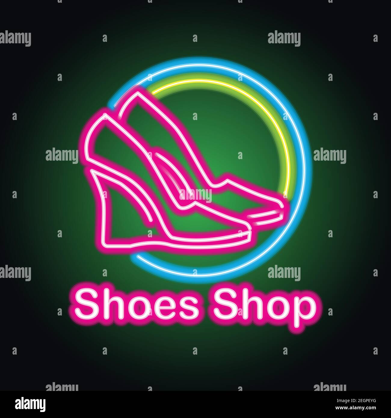 Showcase shoes Stock Vector Images - Alamy