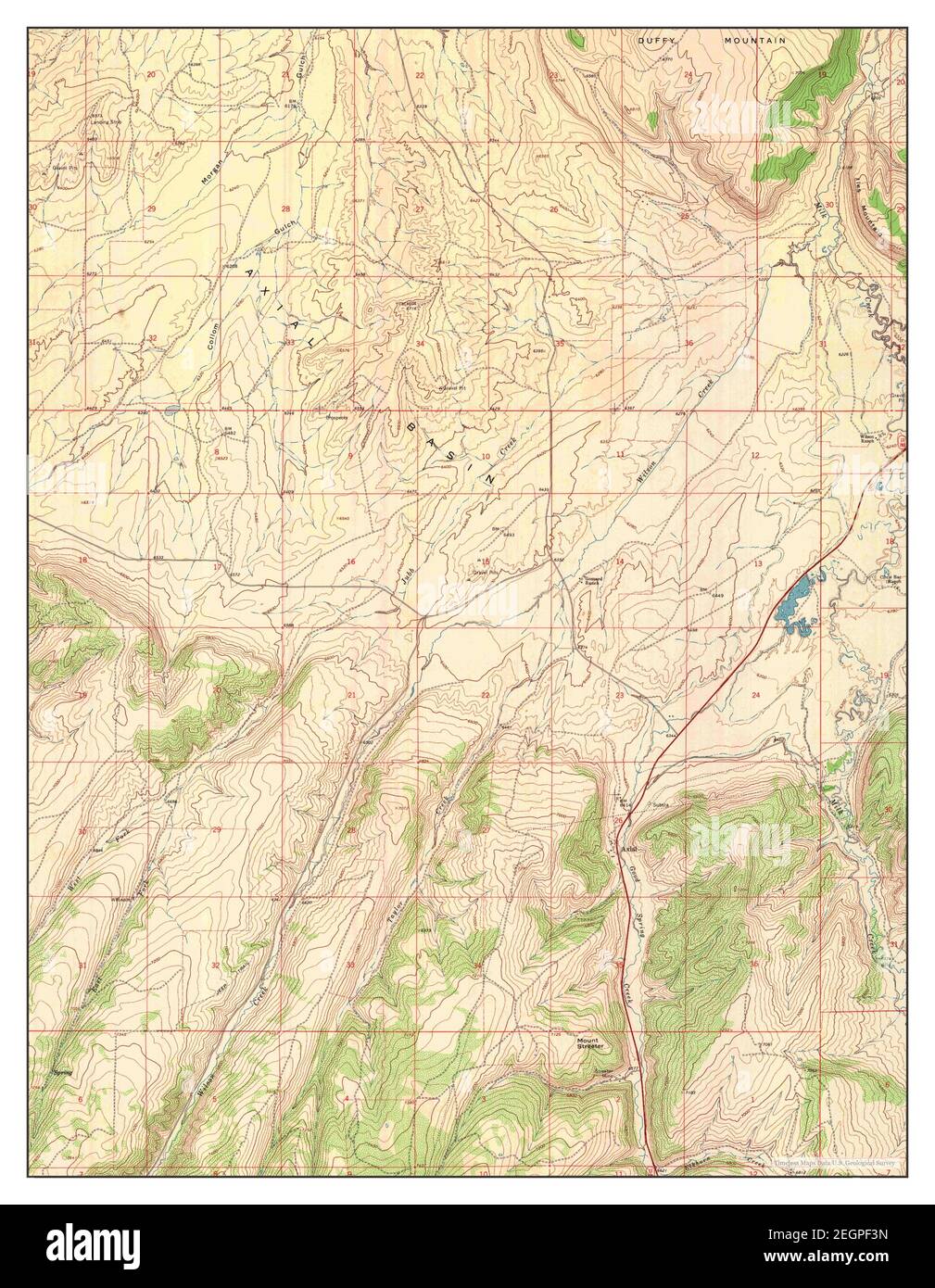 Axial, Colorado, map 1966, 1:24000, United States of America by ...