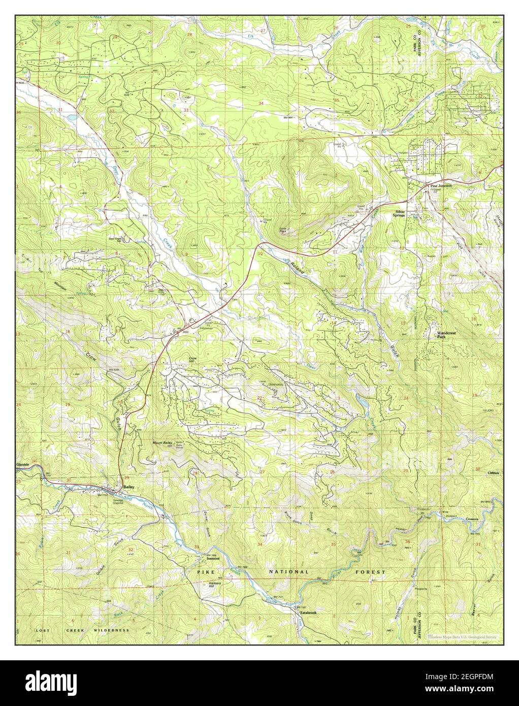 Bailey county map Cut Out Stock Images & Pictures - Alamy