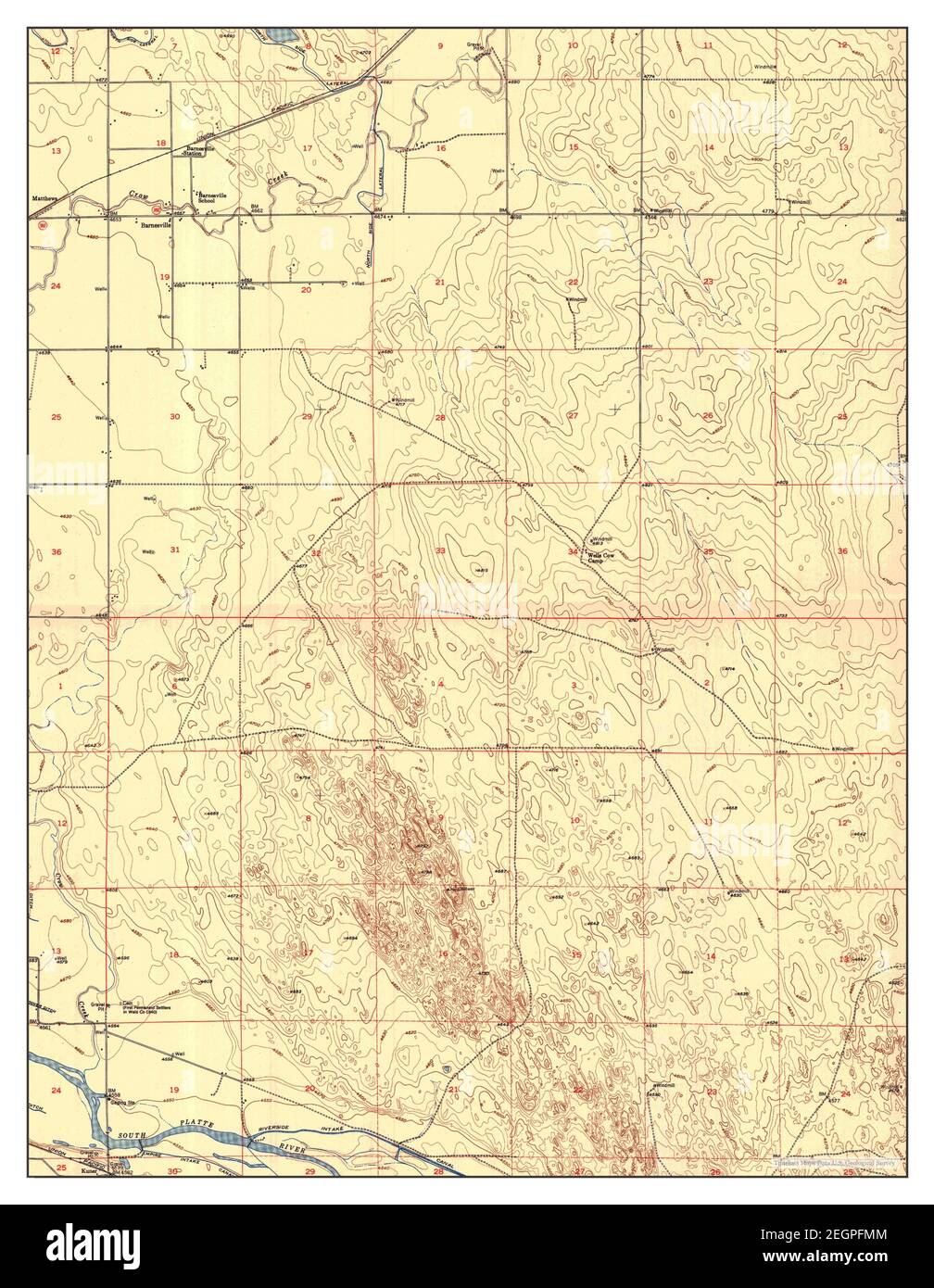 Barnesville, Colorado, map 1950, 1:24000, United States of America by ...