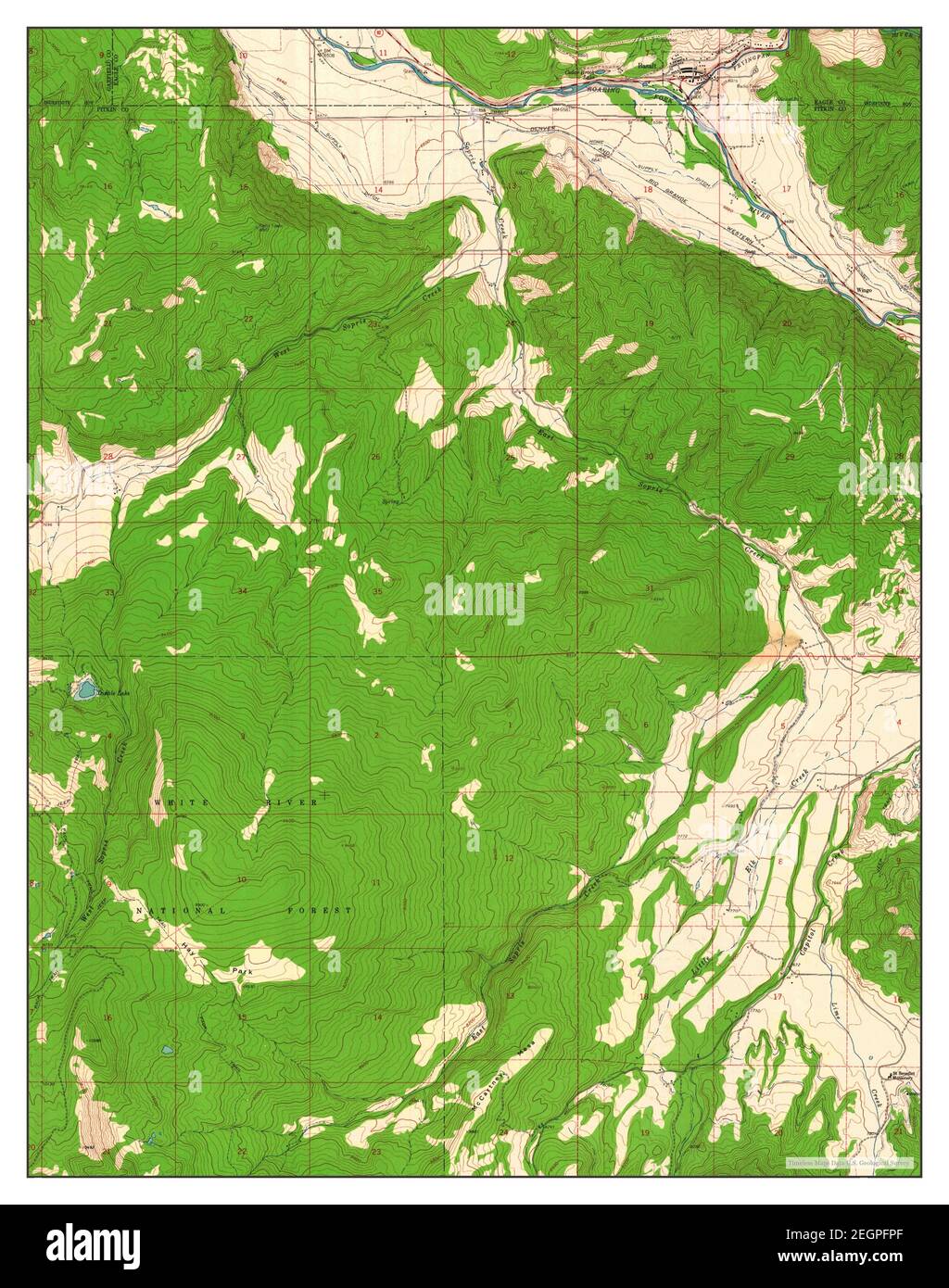 Basalt, Colorado, map 1961, 1:24000, United States of America by ...