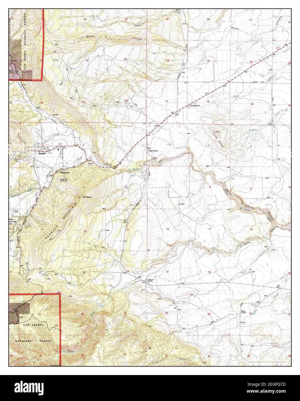 Beulah, Colorado, map 1994, 1:24000, United States of America by ...