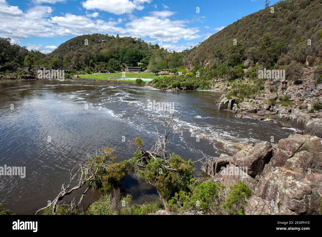 The First Basin at Cataract Gorge Reserve at Launceston in Tasmania ...