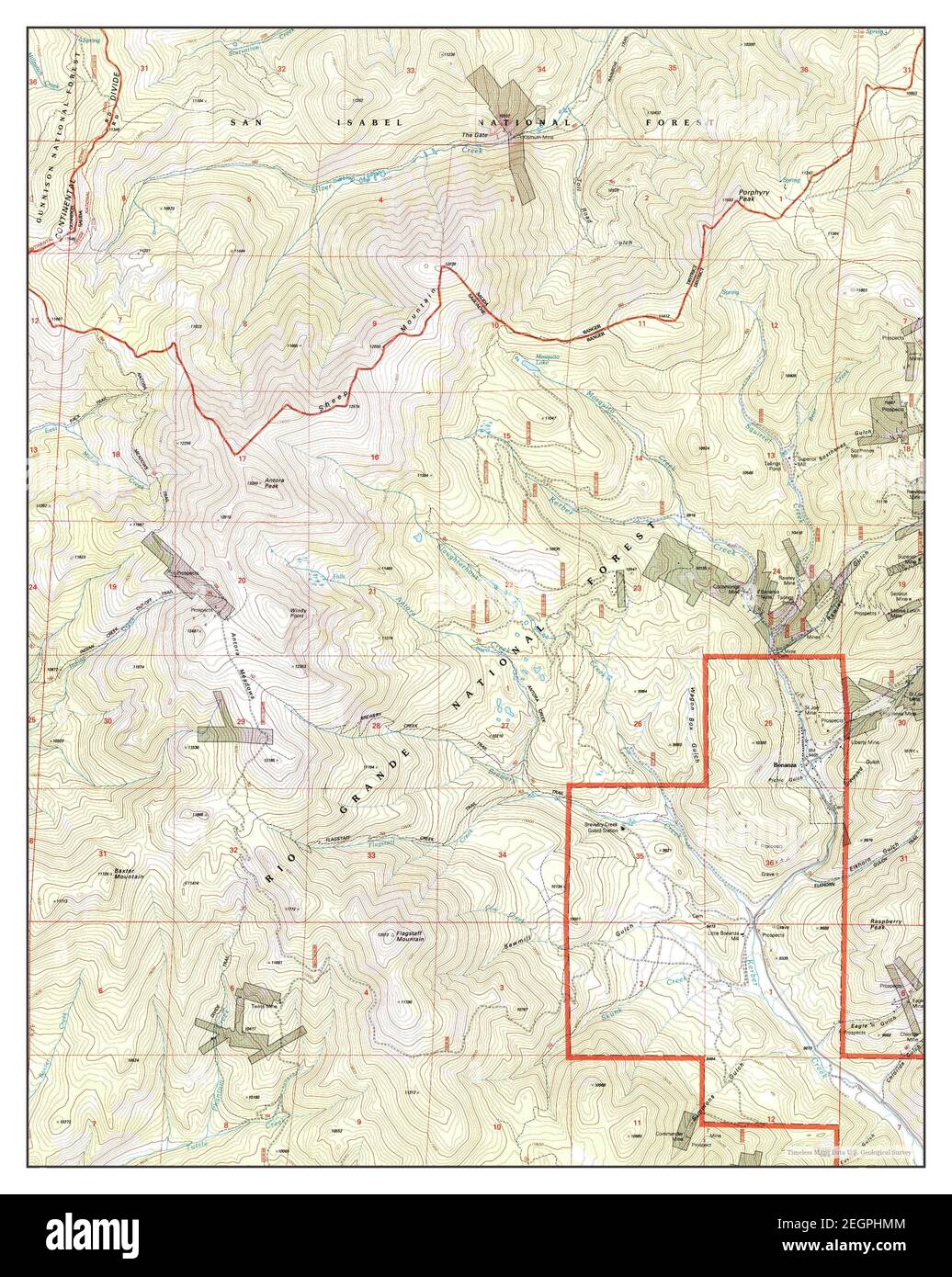 Bonanza map hi-res stock photography and images - Alamy