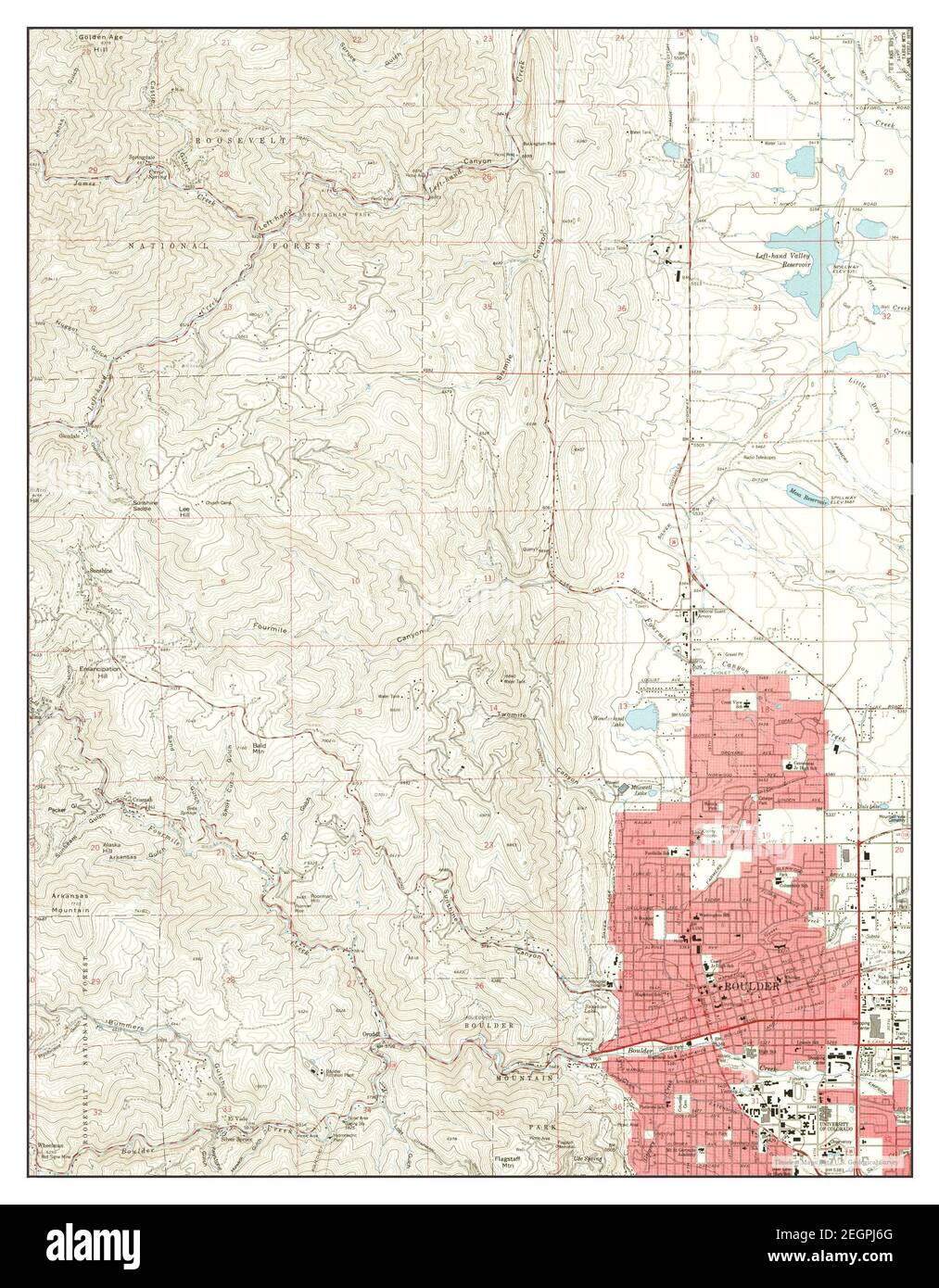Boulder, Colorado, map 1966, 1:24000, United States of America by ...