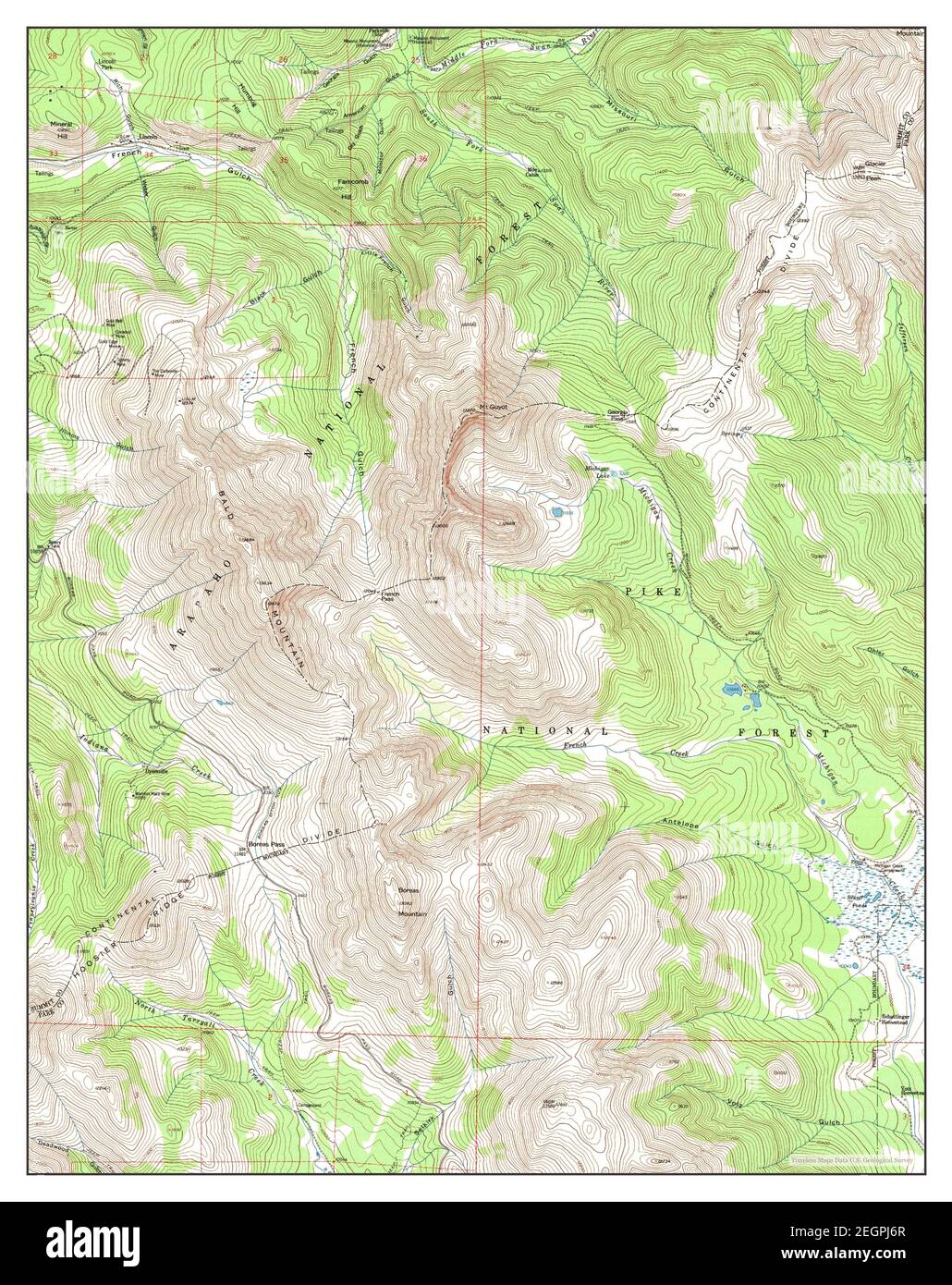 Boreas Pass, Colorado, map 1957, 1:24000, United States of America by ...