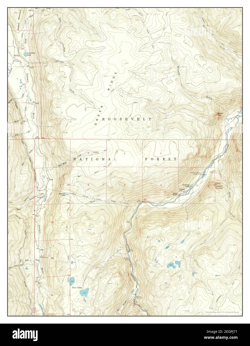 Boston Peak, Colorado, map 1962, 1:24000, United States of America by ...