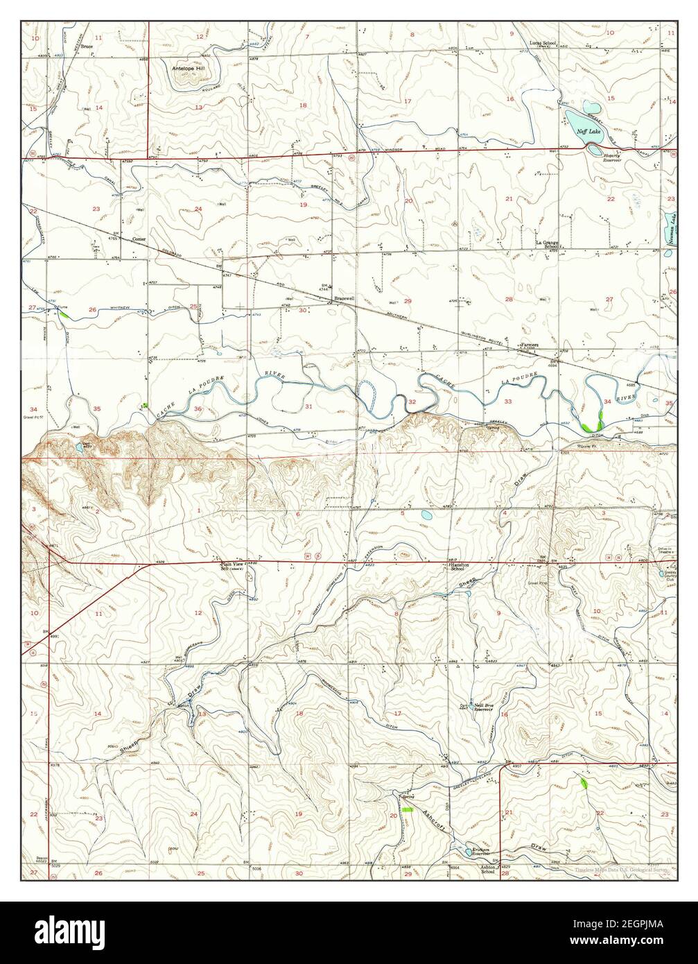 Bracewell, Colorado, map 1950, 1:24000, United States of America by ...