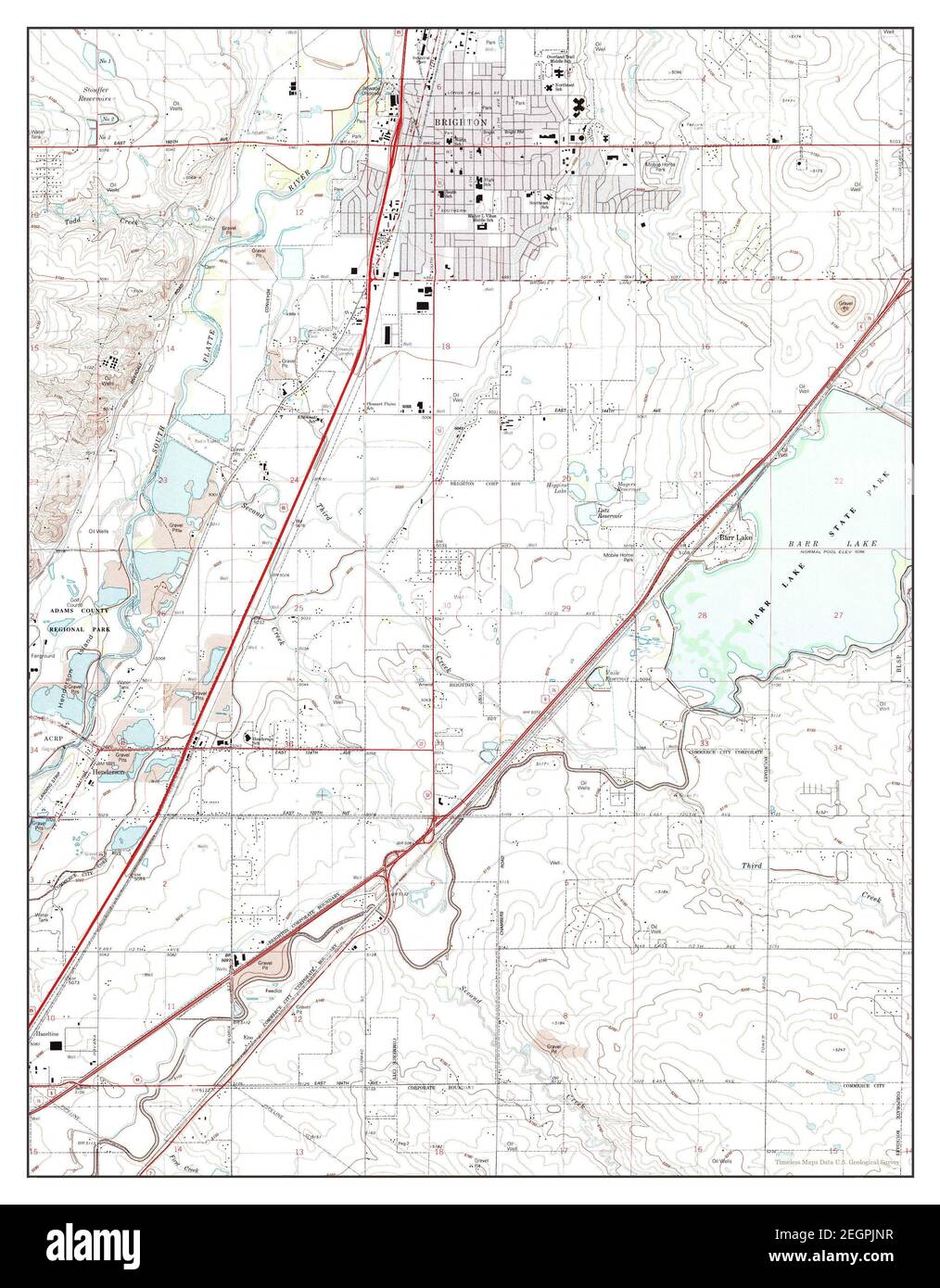 Brighton colorado map hi-res stock photography and images - Alamy