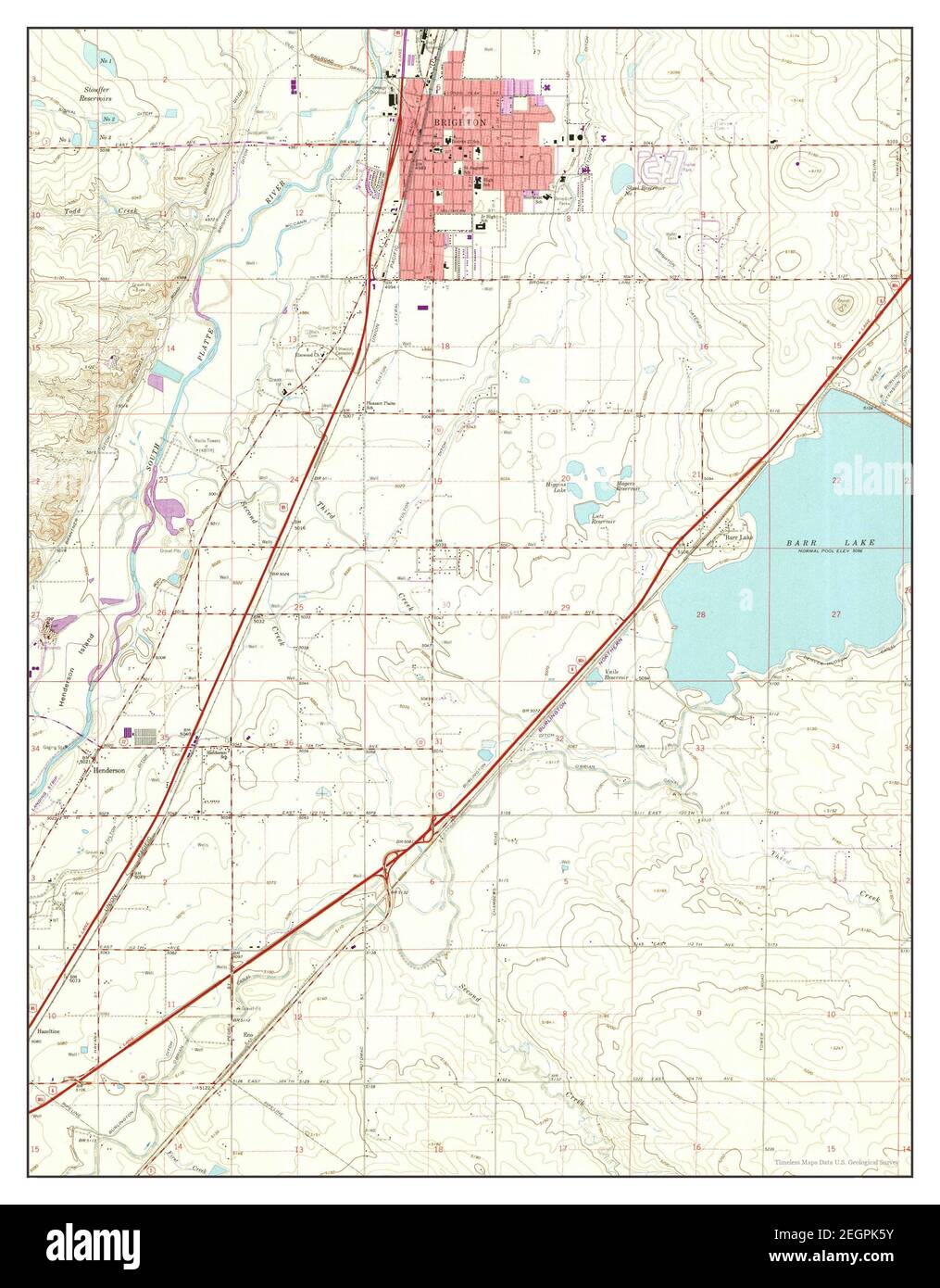 Brighton, Colorado, map 1965, 1:24000, United States of America by ...