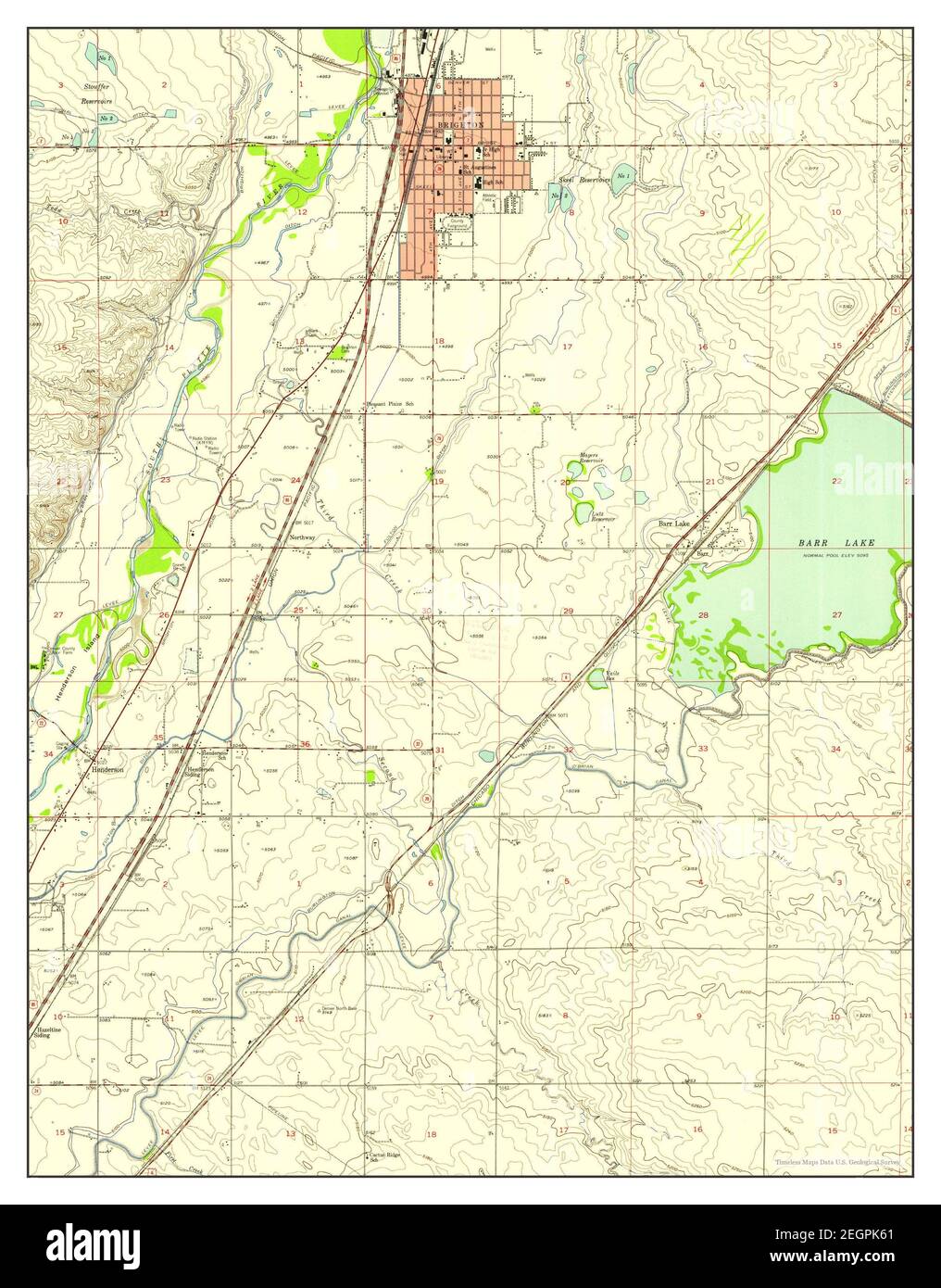 Brighton colorado map hi-res stock photography and images - Alamy