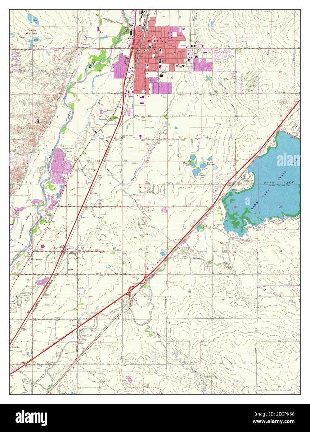 Brighton, Colorado, map 1965, 1:24000, United States of America by ...