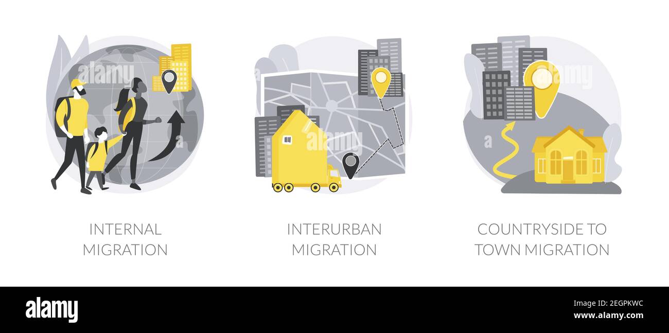 Movement of people abstract concept vector illustrations Stock Vector ...