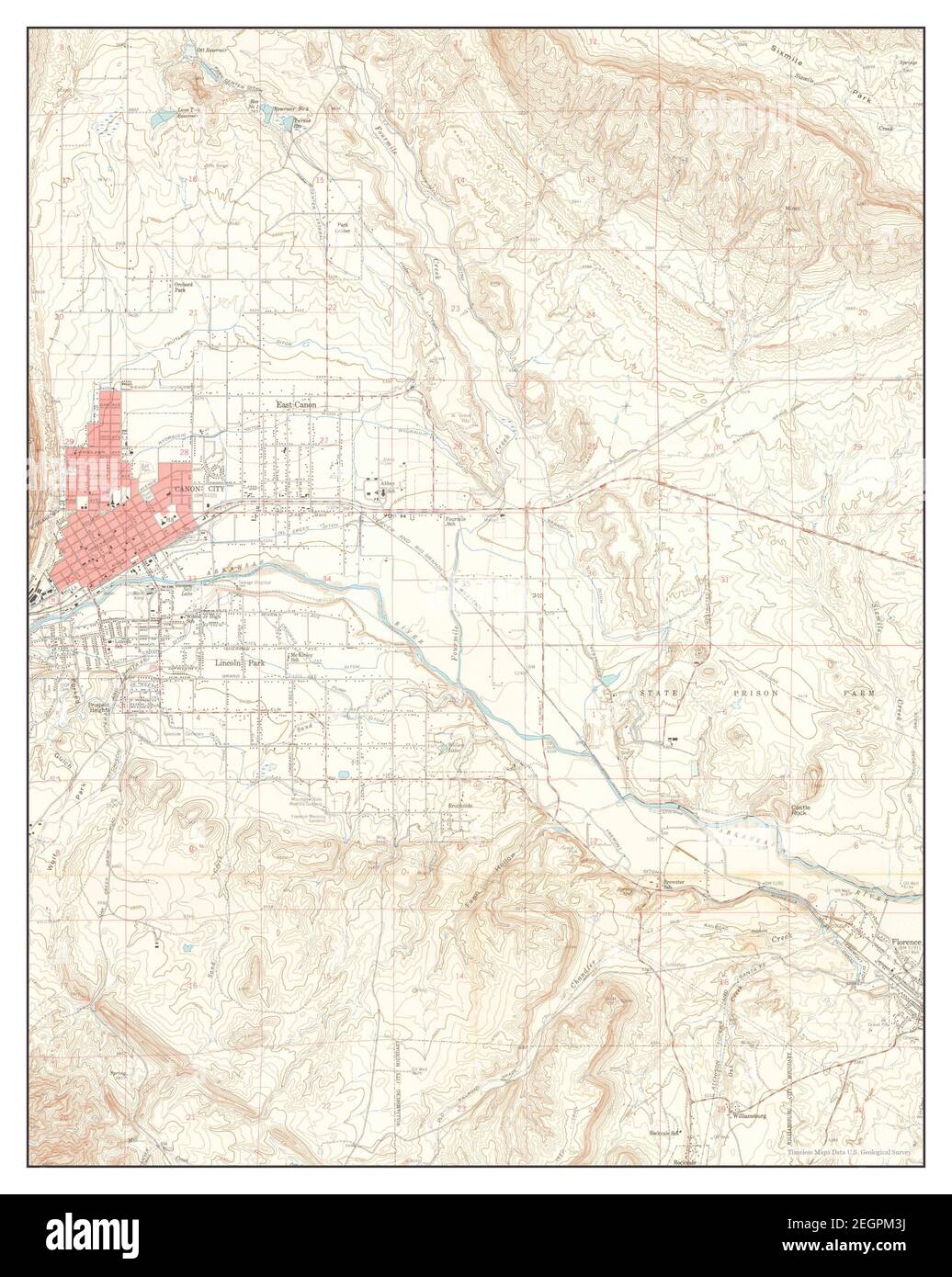 Canon city colorado map hi-res stock photography and images - Alamy