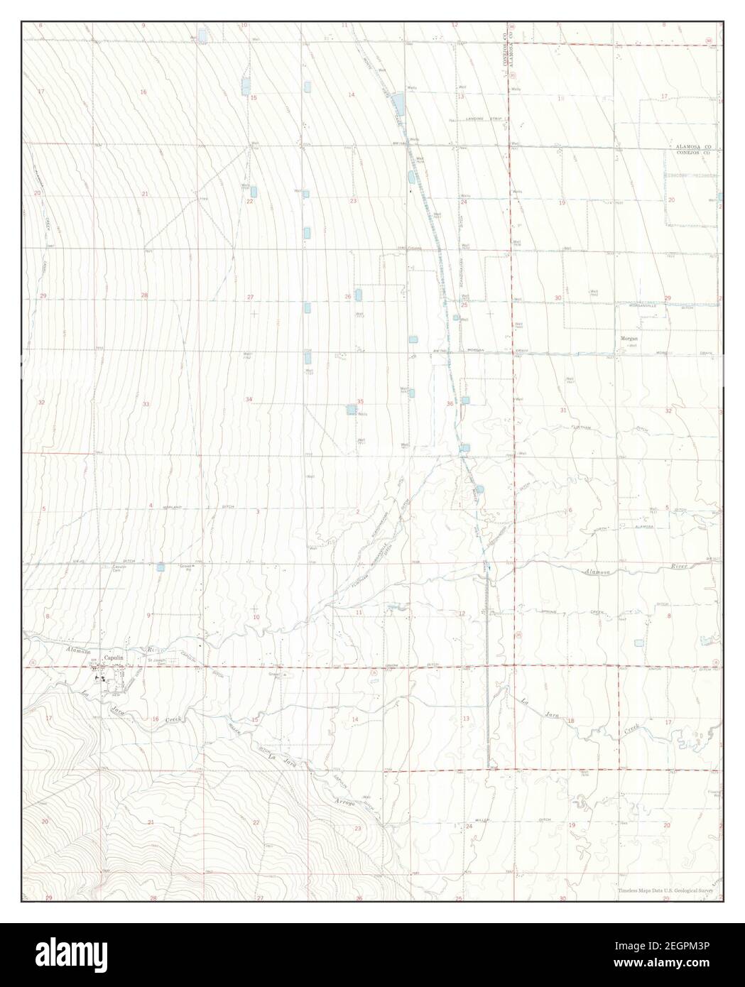 Map of capulin hi-res stock photography and images - Alamy