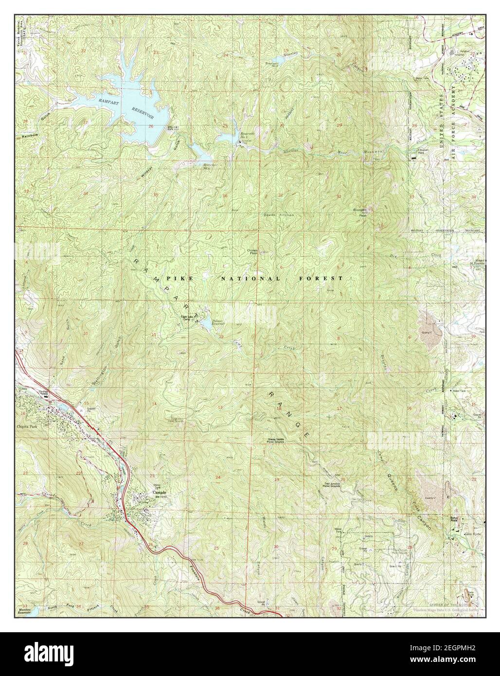 Cascade, Colorado, map 1986, 1:24000, United States of America by ...