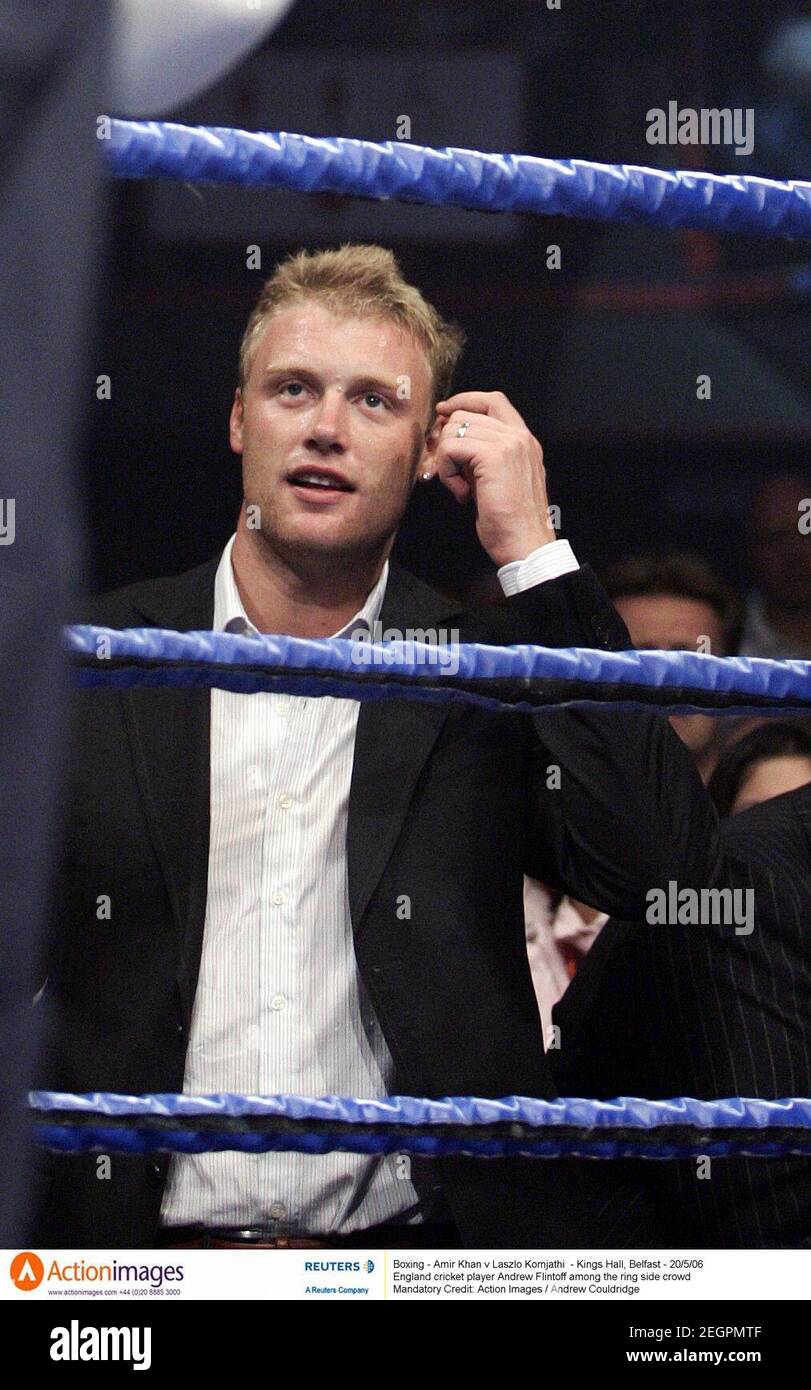 Andrew flintoff boxing hi-res stock photography and images - Alamy