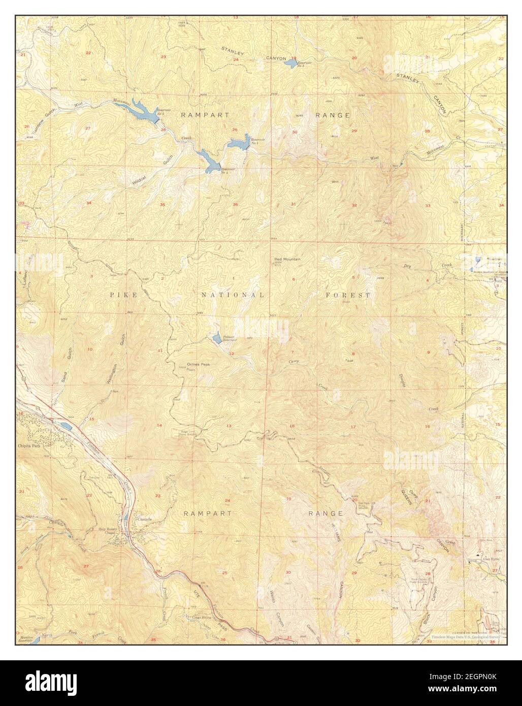Cascade, Colorado, map 1950, 1:24000, United States of America by ...