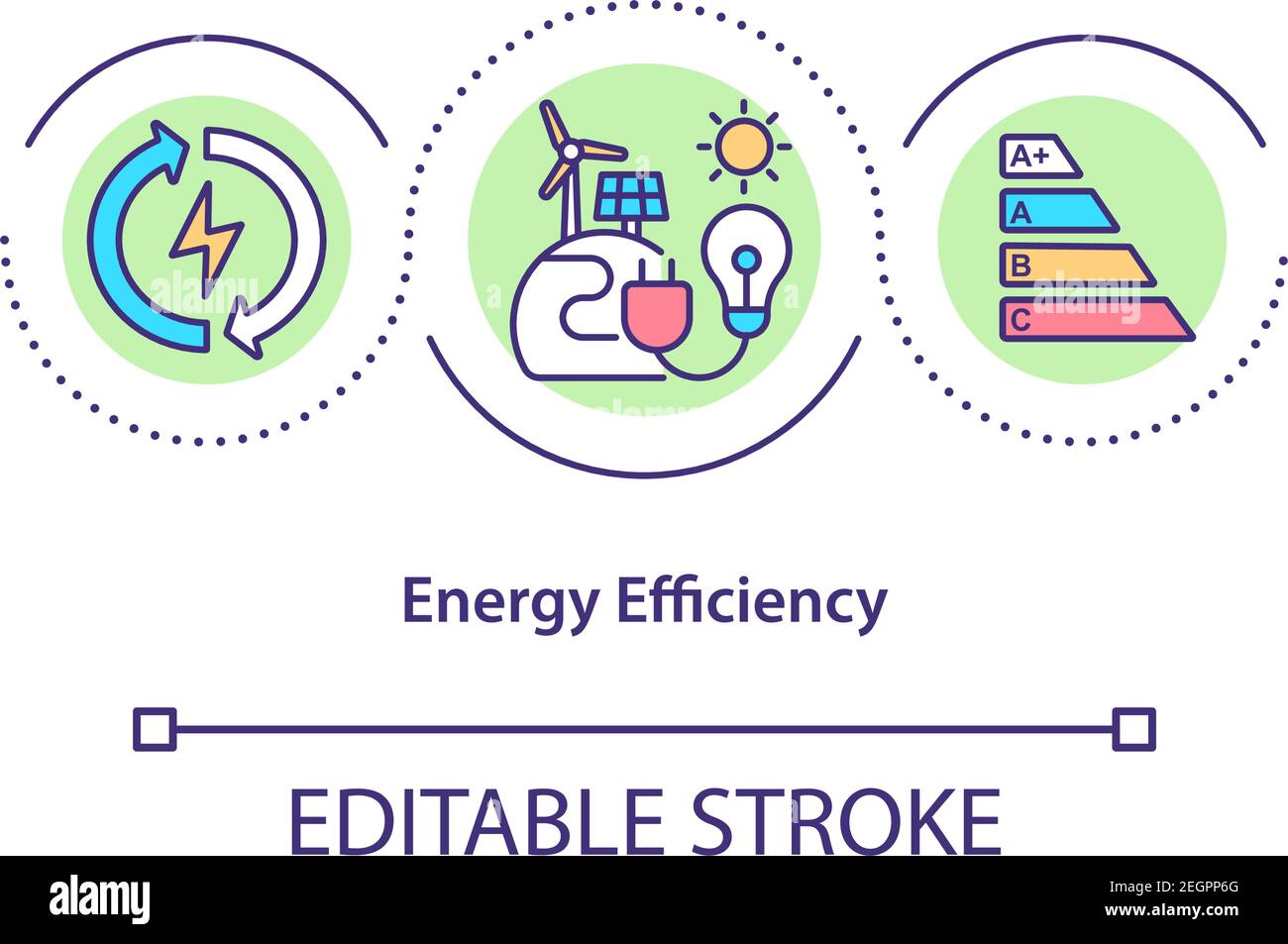 Energy Efficiency concept icon Stock Vector Image & Art - Alamy