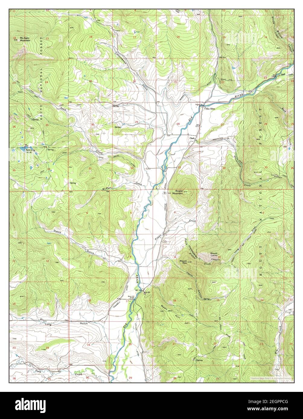 Clark, Colorado, map 1962, 1:24000, United States of America by ...