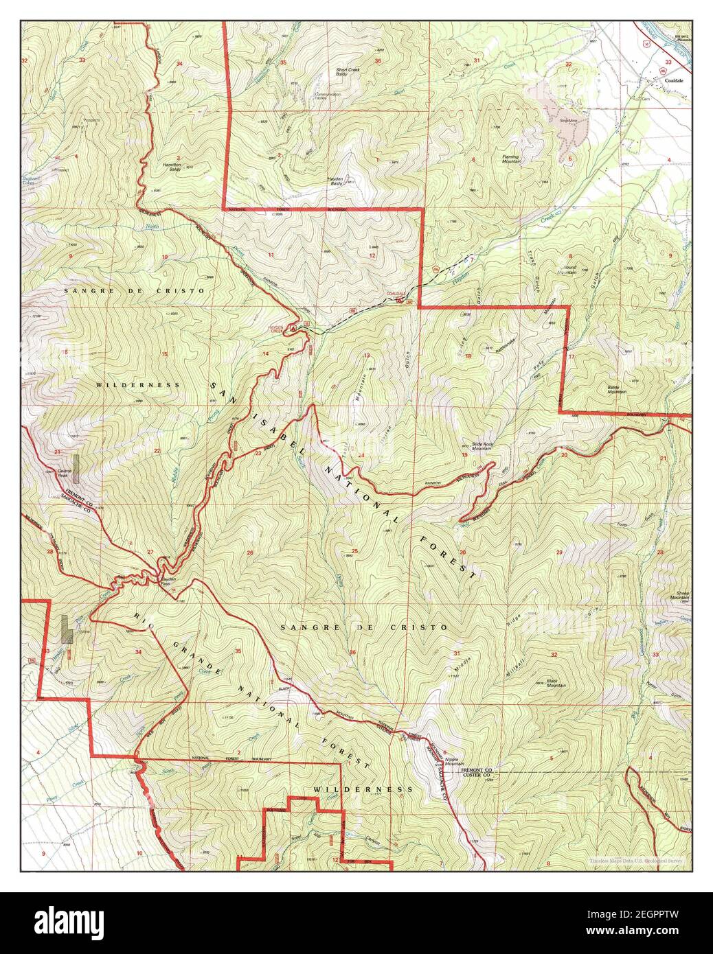 Map of coaldale hi-res stock photography and images - Alamy