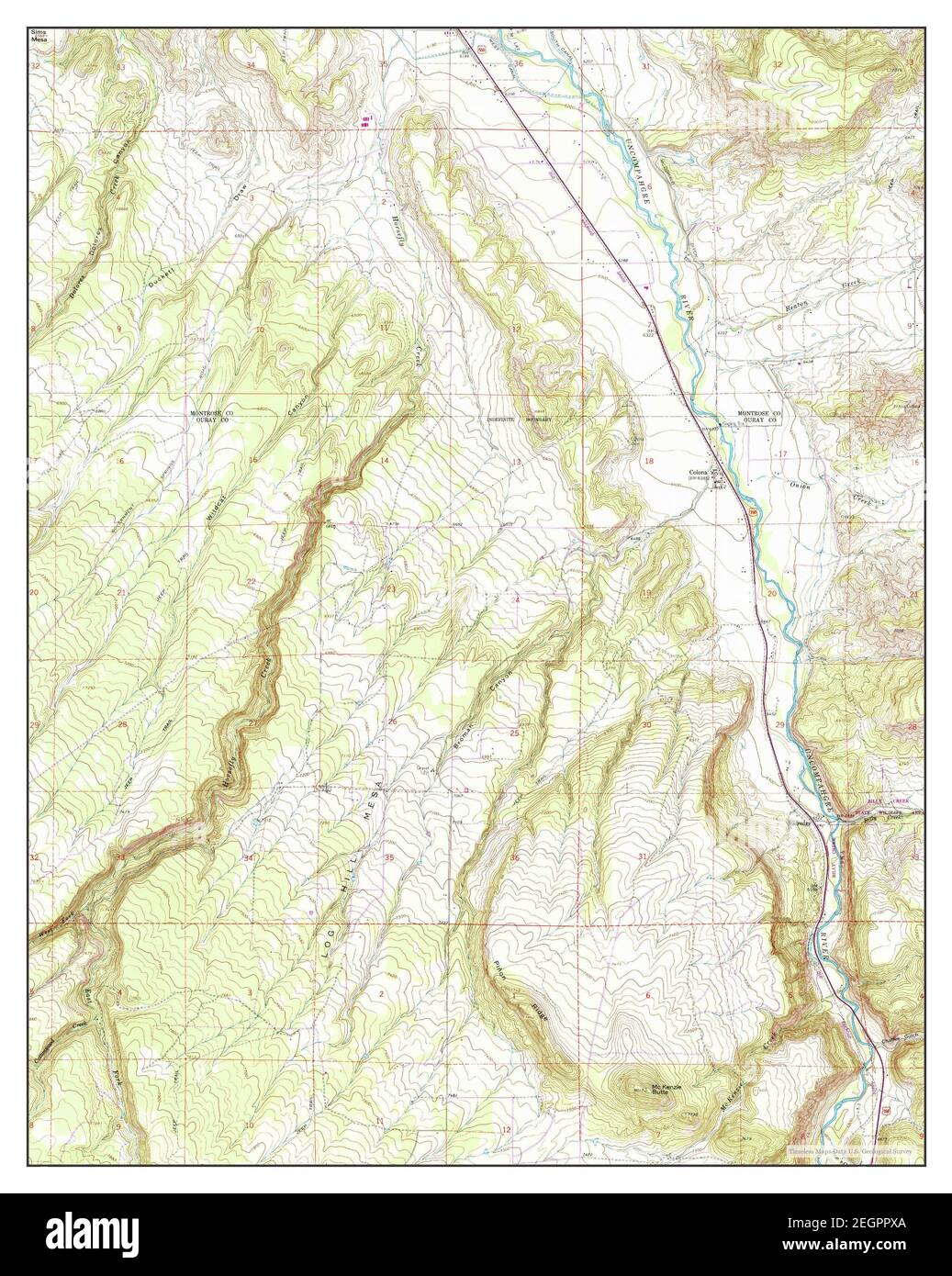 Colona, Colorado, map 1963, 1:24000, United States of America by ...