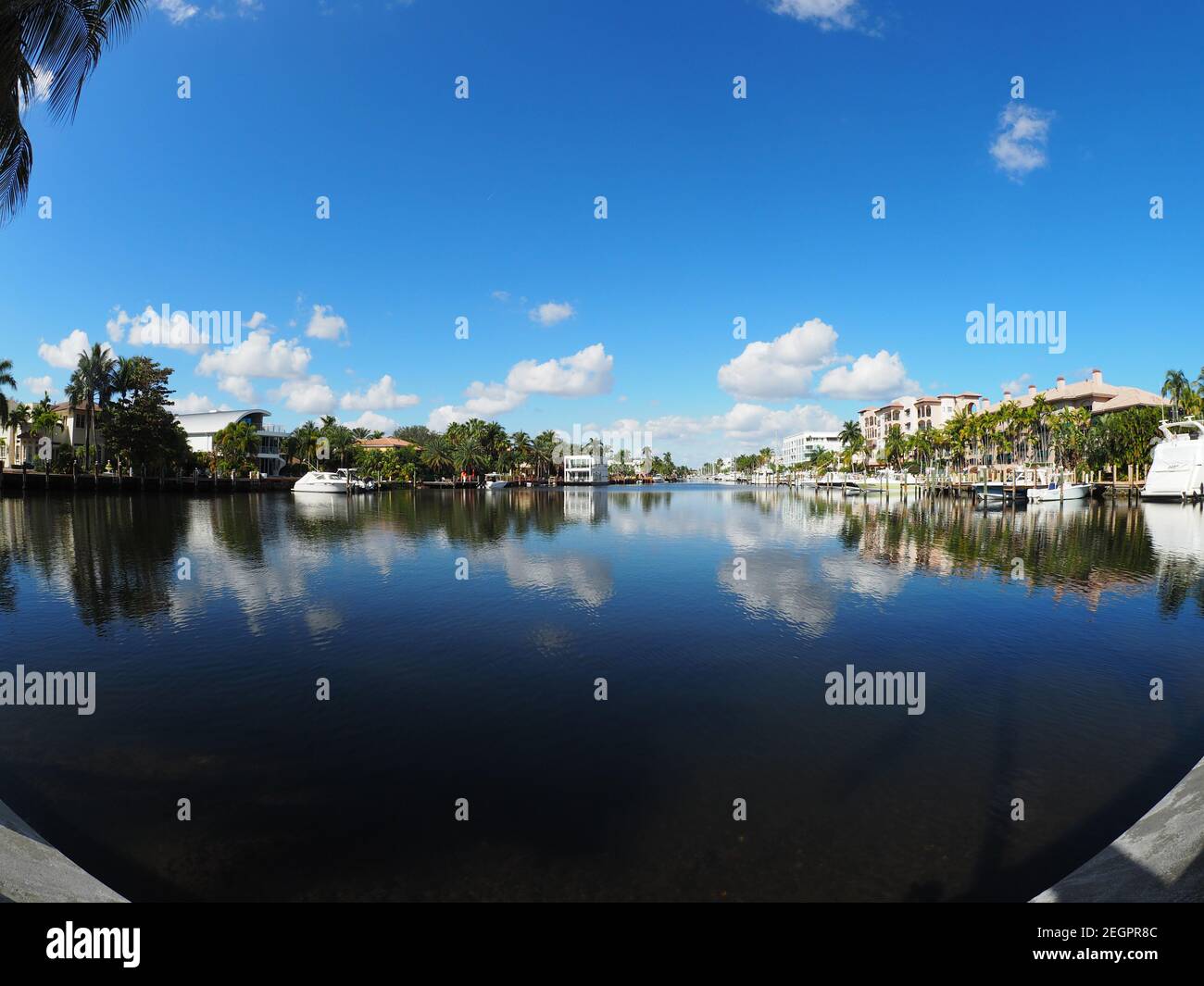 Cloud and sky reflection over water Stock Photo - Alamy